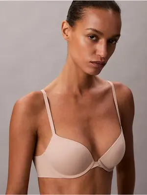 Calvin Klein Perfectly Fit Push Up Plunge Bra Cedar