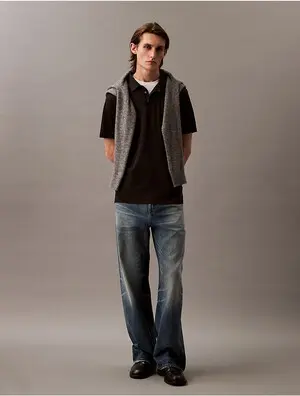 Calvin Klein Supima Cotton Classic Polo Shirt - Black