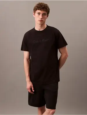 Calvin Klein Logo Sleep T-shirt - Black