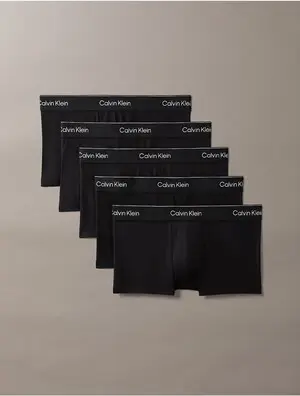 Calvin Klein Icon Cotton Stretch 5-pack Low Rise Trunk - Black