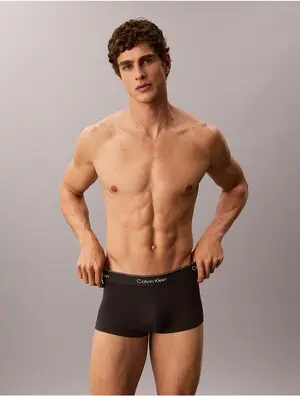 Calvin Klein Icon Cotton Stretch 5-pack Low Rise Trunk - Black