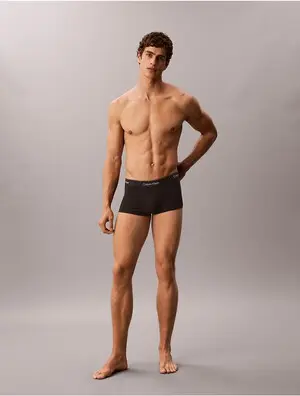 Calvin Klein Icon Cotton Stretch 5-pack Low Rise Trunk - Black