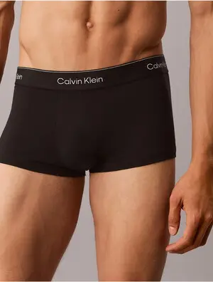 Calvin Klein Icon Cotton Stretch 5-pack Low Rise Trunk - Black