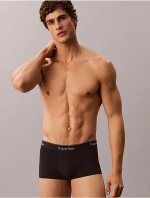Calvin Klein Icon Cotton Stretch 5-pack Low Rise Trunk - Black