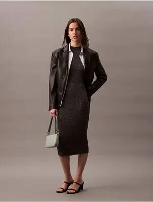 Calvin Klein Lurex Midi Dress