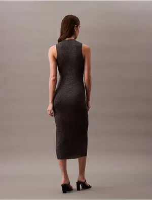 Calvin Klein Lurex Midi Dress