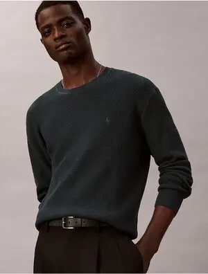 Calvin Klein Relaxed Textured Sweater - Magical Forest