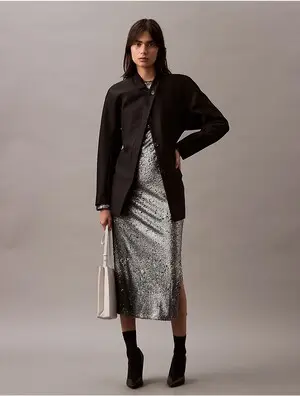 Calvin Klein Sequin Embellished Midi Dress