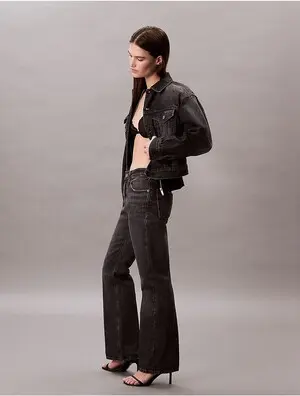 Calvin Klein Relaxed Bootcut Jeans - Black Fog