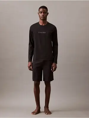 Calvin Klein Terry Lounge Shorts - Black