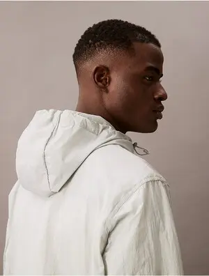 Calvin Klein Nylon Hooded Relaxed Jacket