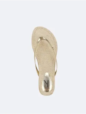 Calvin Klein T-strap Sandals - Gold