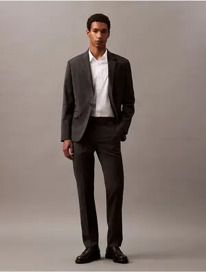 Calvin Klein Wool Blend Tailored Slim Pants