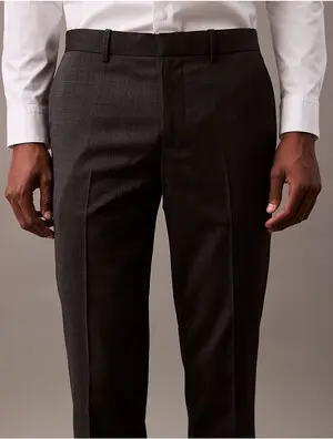 Calvin Klein Wool Blend Tailored Slim Pants