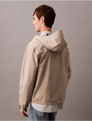 Calvin Klein Tech Shell Hooded Jacket - Vintage Khaki