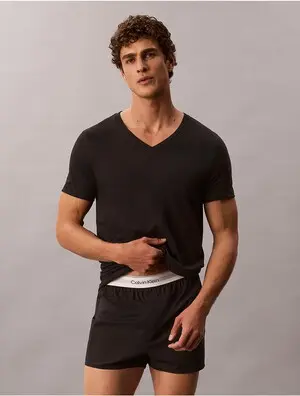 Calvin Klein Cotton Classics 5-pack Classic Fit V-neck T-shirt - Black
