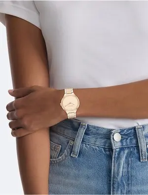 Calvin Klein Minimal Link Bracelet Watch - Gold