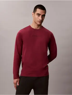 Calvin Klein Logo Sleep Tee Established Red
