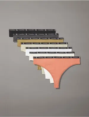 Calvin Klein 1996 Cotton Stretch 7-pack Modern Thong Aragon Multi