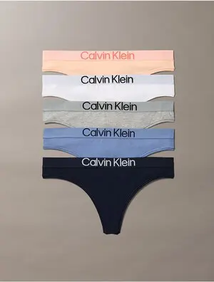 Calvin Klein Maximum Cotton 5-pack Thong - Peach Bliss Multi