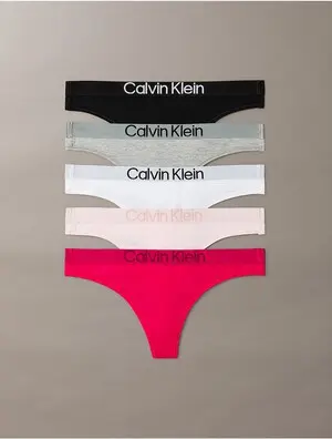 Calvin Klein Maximum Cotton 5-pack Thong Rose Multi