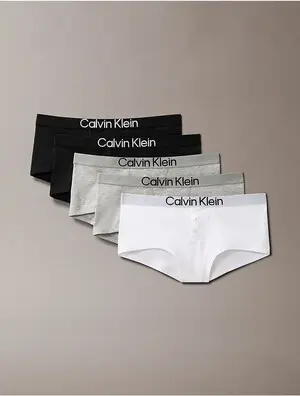 Calvin Klein Maximum Cotton 5-pack Boyshort - Blue / Grey Heather / White