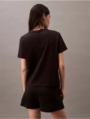 Calvin Klein Terry Lounge Crewneck T-shirt - Black