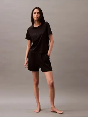 Calvin Klein Terry Lounge Crewneck T-shirt - Black