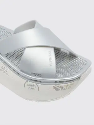 Premiata Moura Rubber Mules - Silver