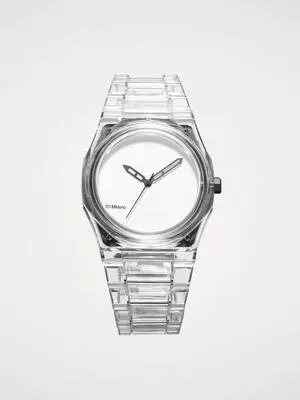 D1 MILANO Transparent Watch - White