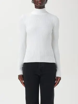 COURREGES Courrèges Ribbed Turtleneck Top White