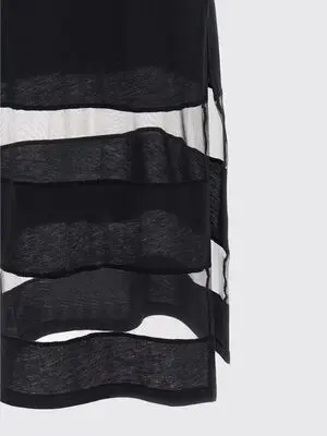 Coperni Semi-sheer Polo Dress - Black