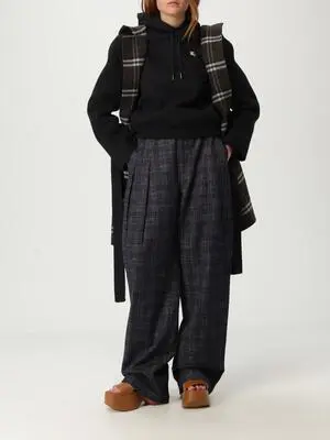 Burberry Monogrammed Horseferry Print Hoodie - Black