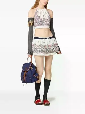 Miu Miu Paisley Crop Top