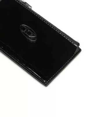 DIESEL® Play Iii Patent Leather Cardholder - Black