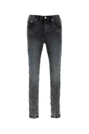 PURPLE BRAND Dark Navy Acid Wash Denim - Black