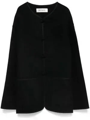 RÓHE Toggle-fastening Jacket - Black