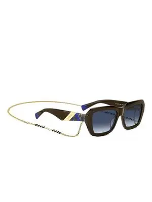 Missoni Square-frame Sunglasses With Chain Detail
