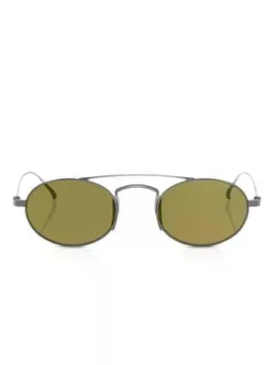 Giorgio Armani Oval-frame Sunglasses - Silver