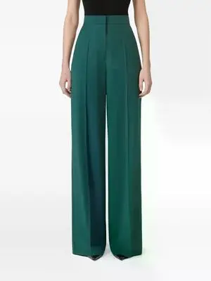 Max Mara Pleat-detail Trousers - Green