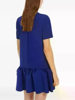 Max Mara Ruffled Short-sleeve Dress