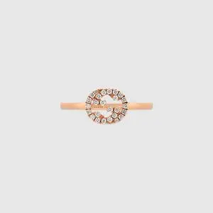 Gucci Interlocking G Diamond Ring - Pink