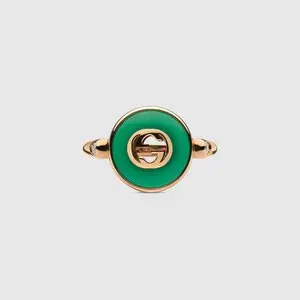 Gucci Interlocking G 18k Ring - Gold