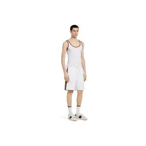 Gucci Rib Cotton Tank Top With Web