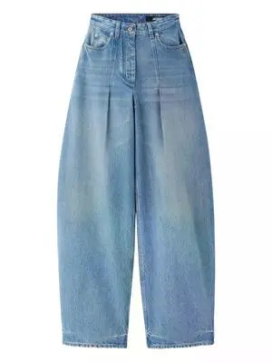 Jacquemus Le Ovalo De-nîmes High-waisted Jeans - Blue