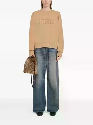 MAISON MARGIELA Cotton Sweatshirt - Neutrals