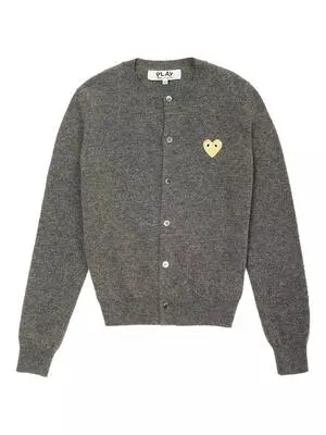 Play Comme Des Garcon Heart-logo Cardigan