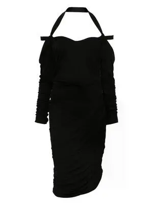 Attico Long-sleeve Midi Dress