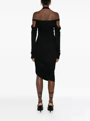 Attico Long-sleeve Midi Dress