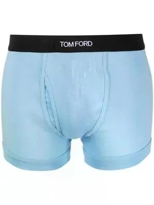 TOM FORD Logo Waistband Boxers Blue